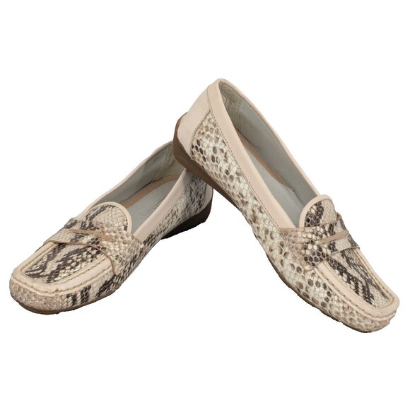 Geox | Shoes | Geox Respira Loafers Size 37 Us 7 Leather Cream Tan ...